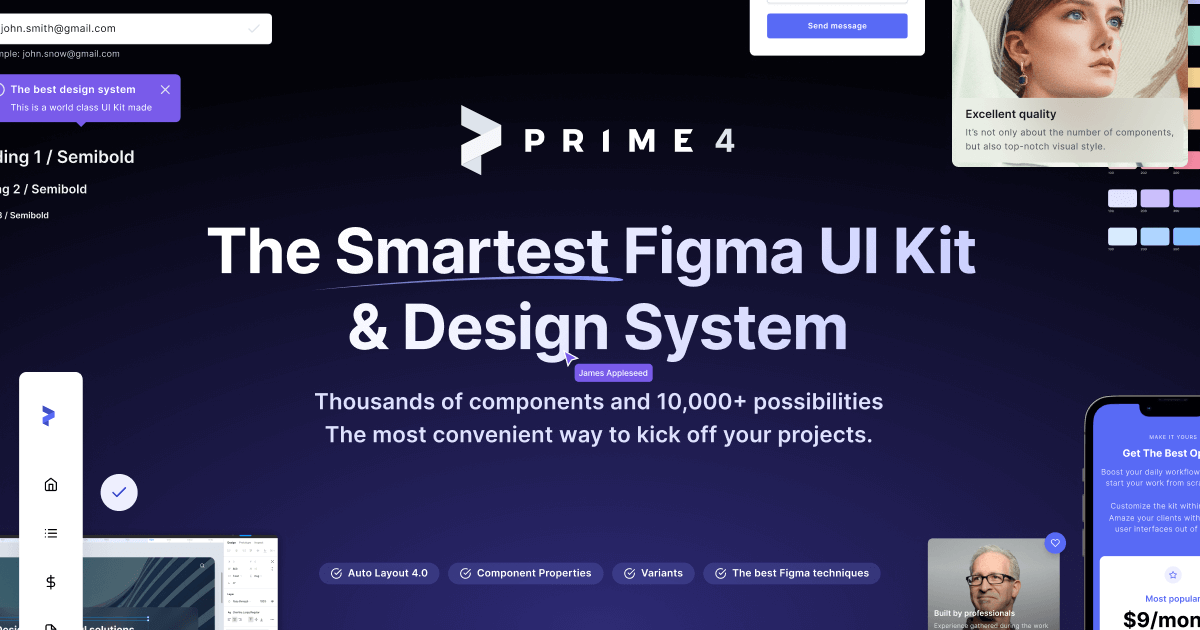 Prime - The Smartest Figma UI Kit & Design System